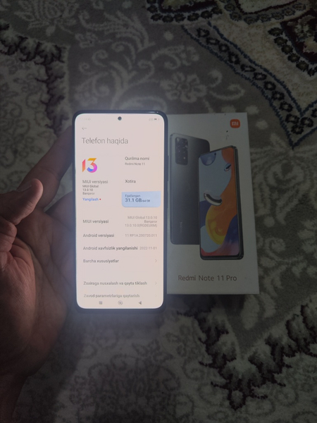 Xiaomi Redmi Note 11 Pro 6/64Gb Blue Igravoy Karobka Sastayaniya ideal