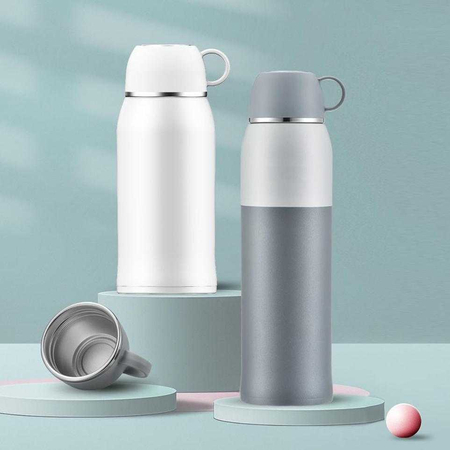 Термос Xiaomi Funjia Home Simple And Portable Cup 1000 ml (серый)