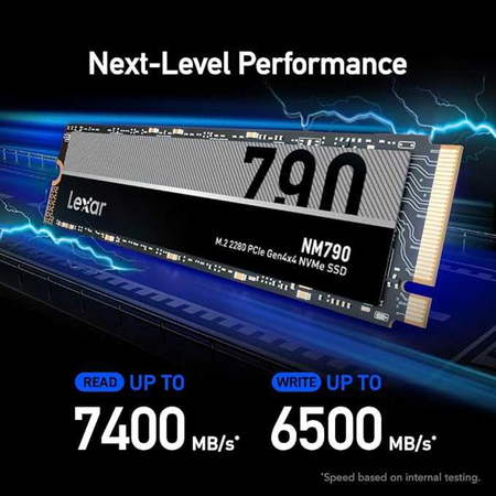 SSD 2Tb Lexar NM790 Gen4 (7400Mb) NVMe, Новый