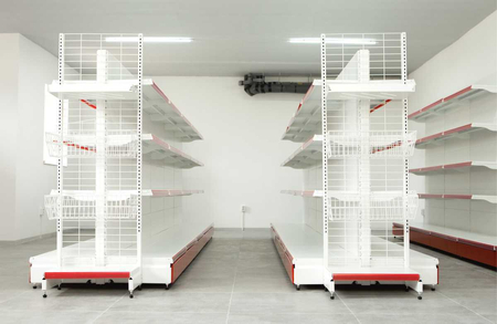 Торговые стеллажи для удобного размещения, демонстрации продукции