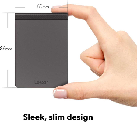 Внешний SSD 512GB LEXAR SL200  USB3.1/Type C. Новый. В коробке