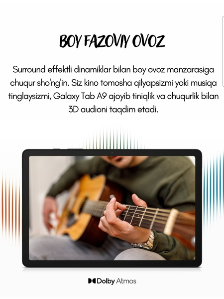 Планшет Samsung Galaxy Tab A9, 4/64