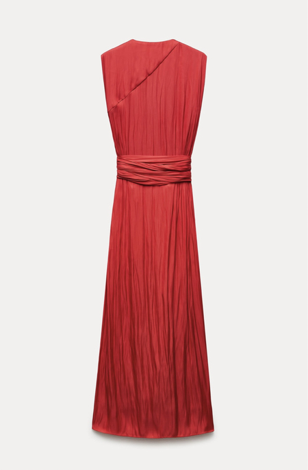 Красное платье от ZARA. Новое. Очень шикарного качества. Размер xs