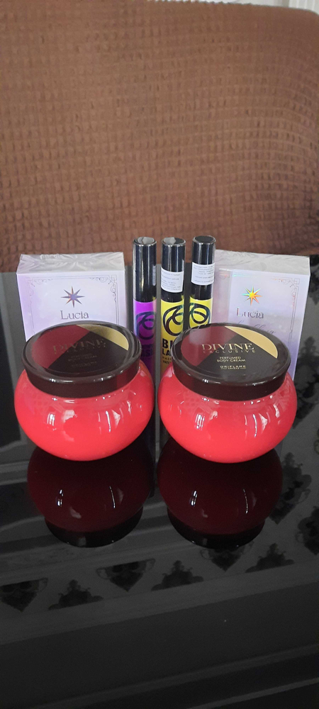 Divine body cream, Lucia atir, tushlar