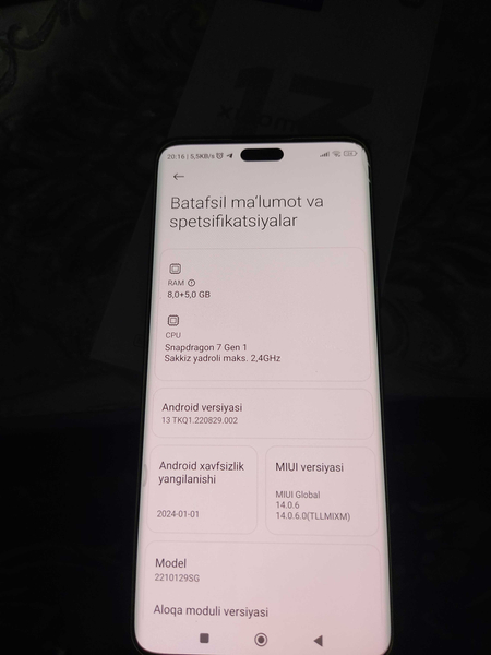 Xiaomi 13 Lite 8/128 tali