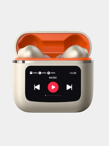 Earbuds Green LCD Touch Wave ANC