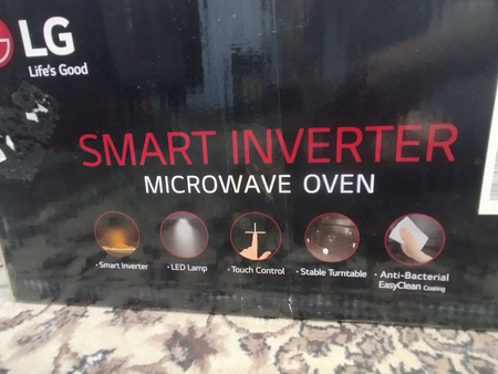 Микровалновка Новая LG smart inverter microwave oven  MB63W35GIH