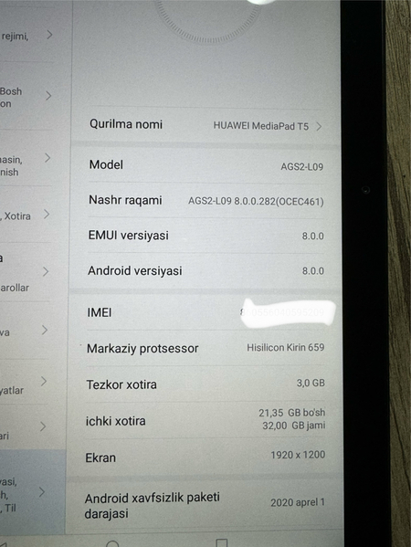Продаеться Планшет Huawei Media pad T5