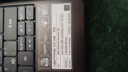 Netbook acer aspire one