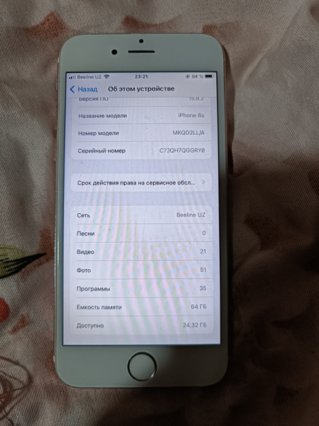 Срочно продаётся IPHONE 6S 64GB Rose gold