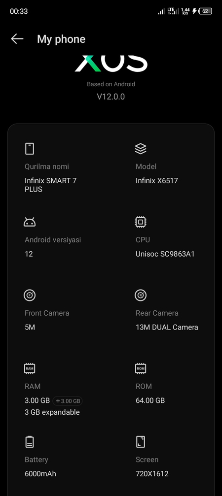 Infinix Smart 7 plus
