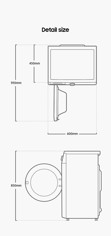 (8кг) Samsung Стиральная машина Eco bubble Digital Inverter+Steam(пар)