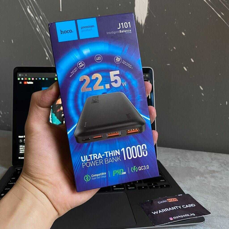 БЕСПЛАТНАЯ ДОСТАВКА! Hoco J101 Powerbank 10 000 mAh, быстрая зарядка