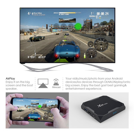 X96 Max Plus tvbox iptv медиаплеер itv allplay X96 Max + S905X3 оптом