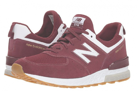 Оригинальные кроссовки New balance 574. Burgundy
