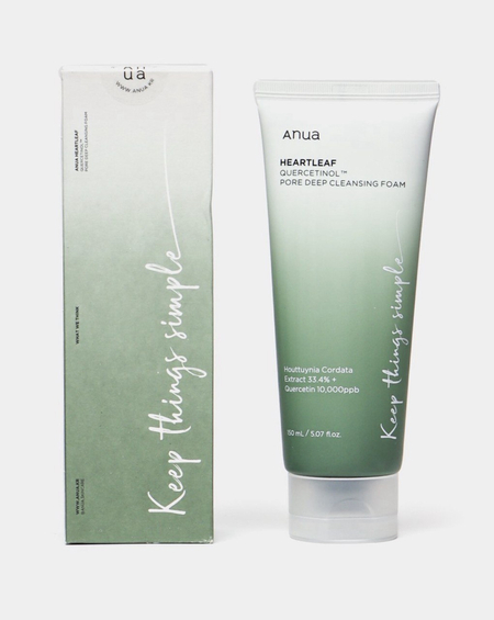 ANUA Soothing toner and pore deep cleansing foam