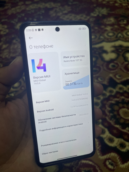 Redmi Not 10 T 5G 128