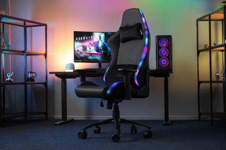 Игровое кресло 2E GAMING OGAMA ll RGB Black  2E-GC-OGA-BKRGB