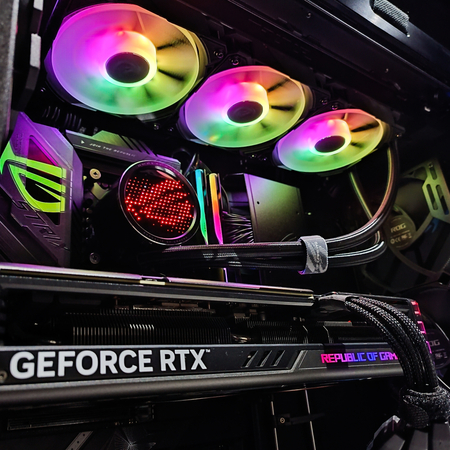 ROG RTX 4070Ti Super | ROG Z790-E | ROG Ryuo III 360 | ROG Helios G601