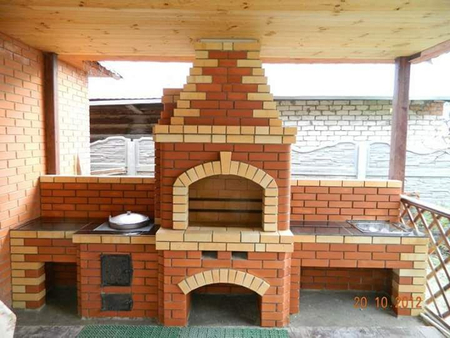 Выкладываем из кирпича, летние кухни, барбекю,печи,камины.