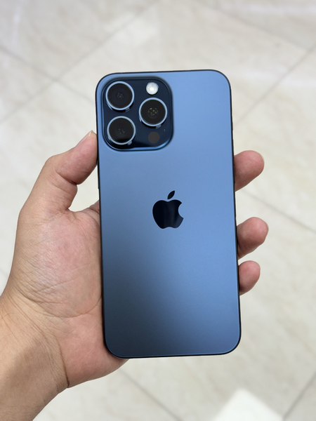 15 Pro Max Blue Titanium Simcard 256Gb Yomkost 100% 34cycle