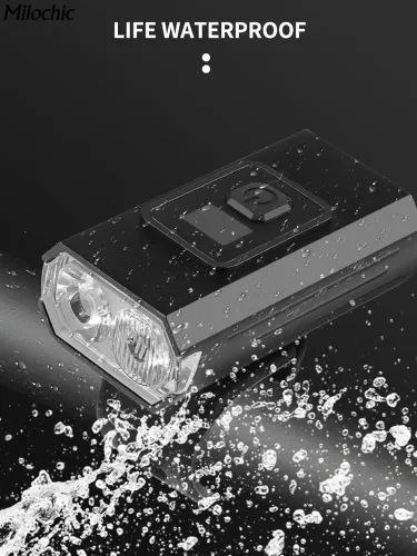 Велосипедны фонарь RECHARGEABLE BICYCLE LAMP. USB. (Два светодиода)