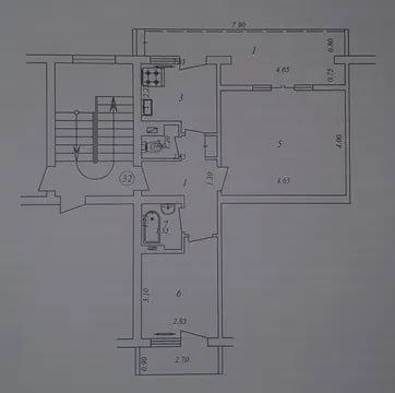 2-комнатная квартира с раздельным санузлом в Юнусабаде, 6 квартал