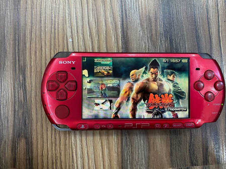 sony psp 3000 32gb (red)