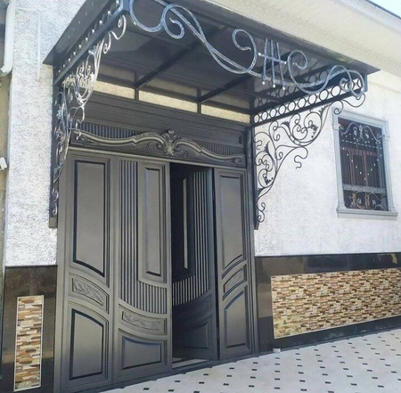 Дарвоза навес решотка