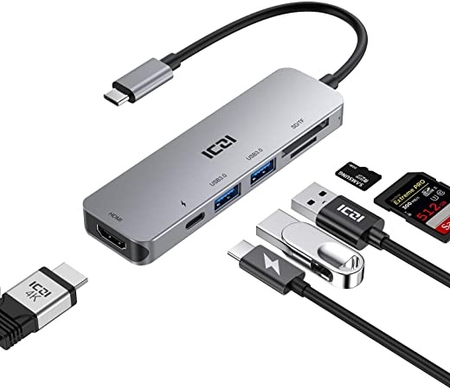 Скидка ! 5× 1  Type c > hdmi /  / 2× usb , переходник, Lan ,macbook