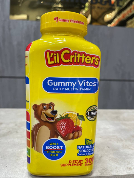 L'il Critters. Gummy vites. Daily multivitamin. 300 gummies.