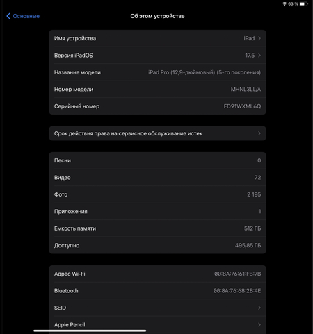 Ipad Pro (12.9 дюймовый) 2021 (5 поколение)