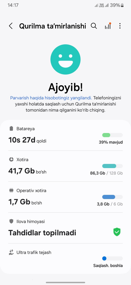 Samsung A 24 6/128 GB sotiladi.