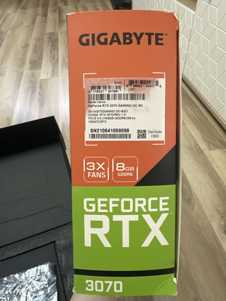 Видеокарта Nvidia Geforce RTX 3070 gigabyte