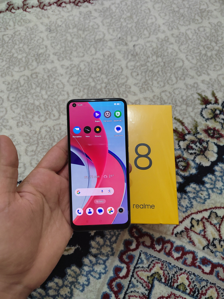 Realme 8 6+6/128GB Igravoy Silver Original Karobkami Sastayani Xaroshi