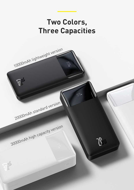 Внешний аккумулятор Baseus Power bank 30000mAh 20W Чёрный