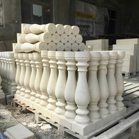 Капитель, колонна, балясина, перила из натурального камня