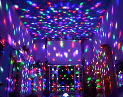 Диско шар-прибор световых эффектов MP3 LED Crystal MagicBall с пультом