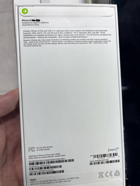 iPhone 14 Plus 128 Gb Red eSim новый