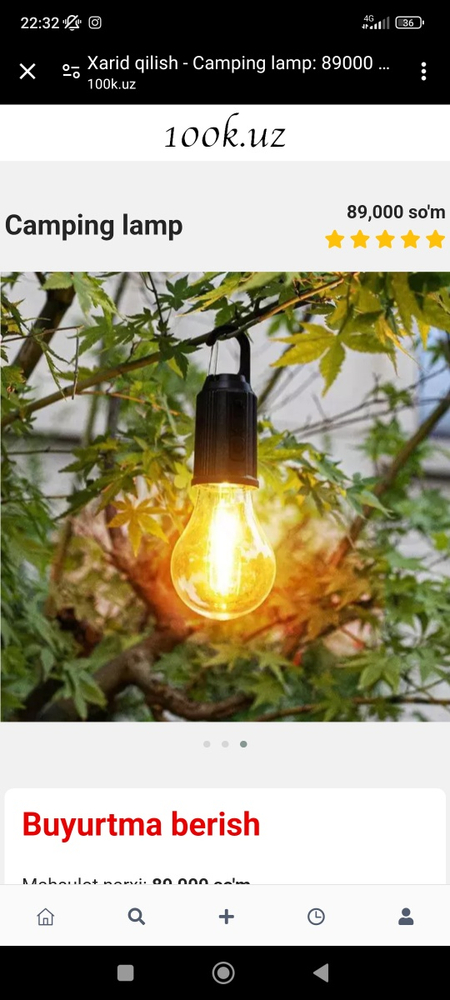 Zaryatkali ajoyib lampa