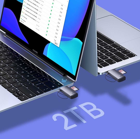 Baseus 2 in 1 Lite Series USB-A 3.0 Type C To Micro SD/TF Card Reader