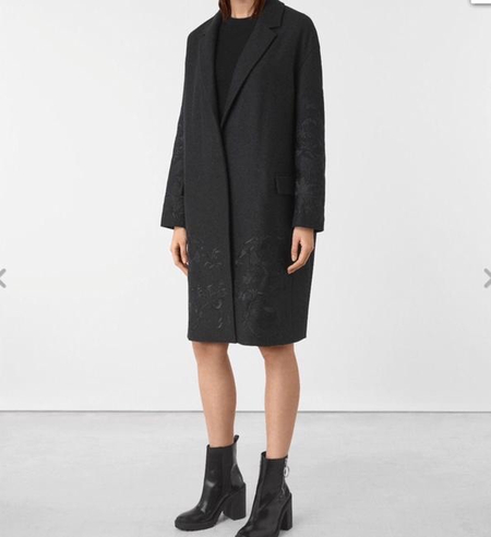 Женское пальто бренда Allsaints