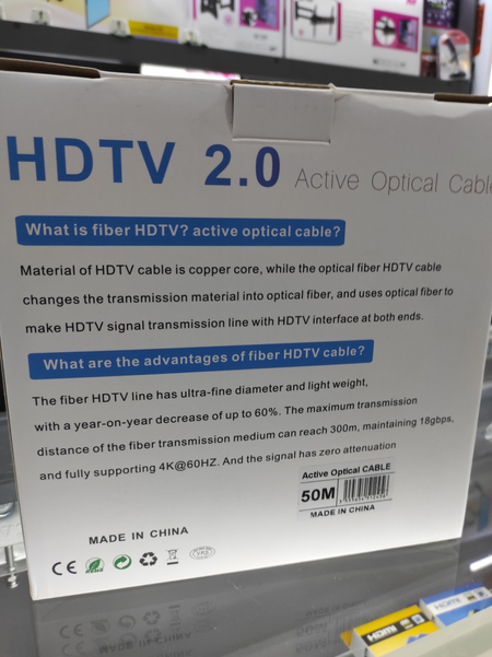 Hdmi кабель 40m/ метров 4 k ( оптический )
