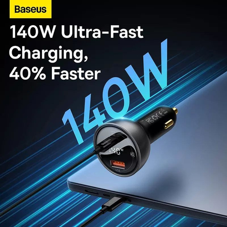 Baseuеs 140w Авто зарядка с проводом 240W