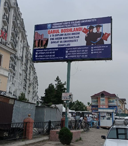 Tashqi reklamalar joylashtirish