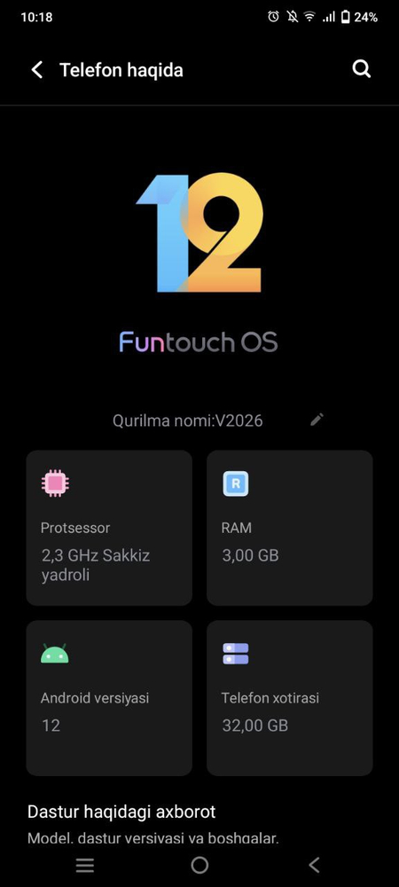 Vivo Y12s telefoni sotiladi