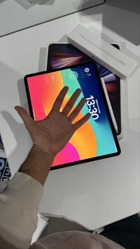 iPad pro 12.9 m1 128 (wifi+sim) +pencil 2