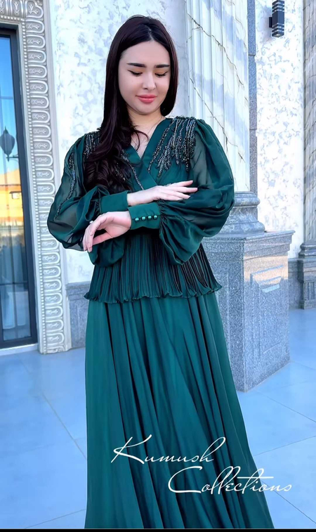 Chiroyli oqshom libosi