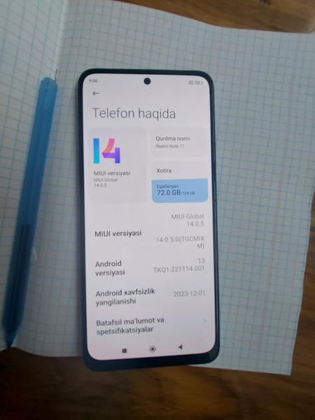 Redmi not 11 6/128