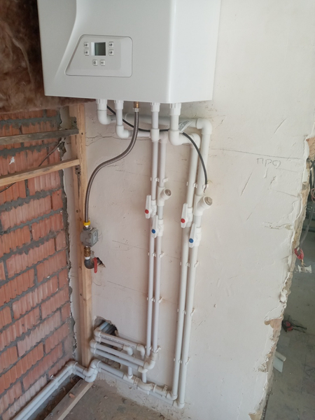 Установка 2х контурных котлов